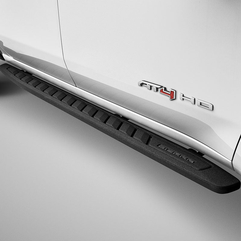 2021-2025 GMC Sierra Double Cab Black Assist Steps Off Road with Logo ...